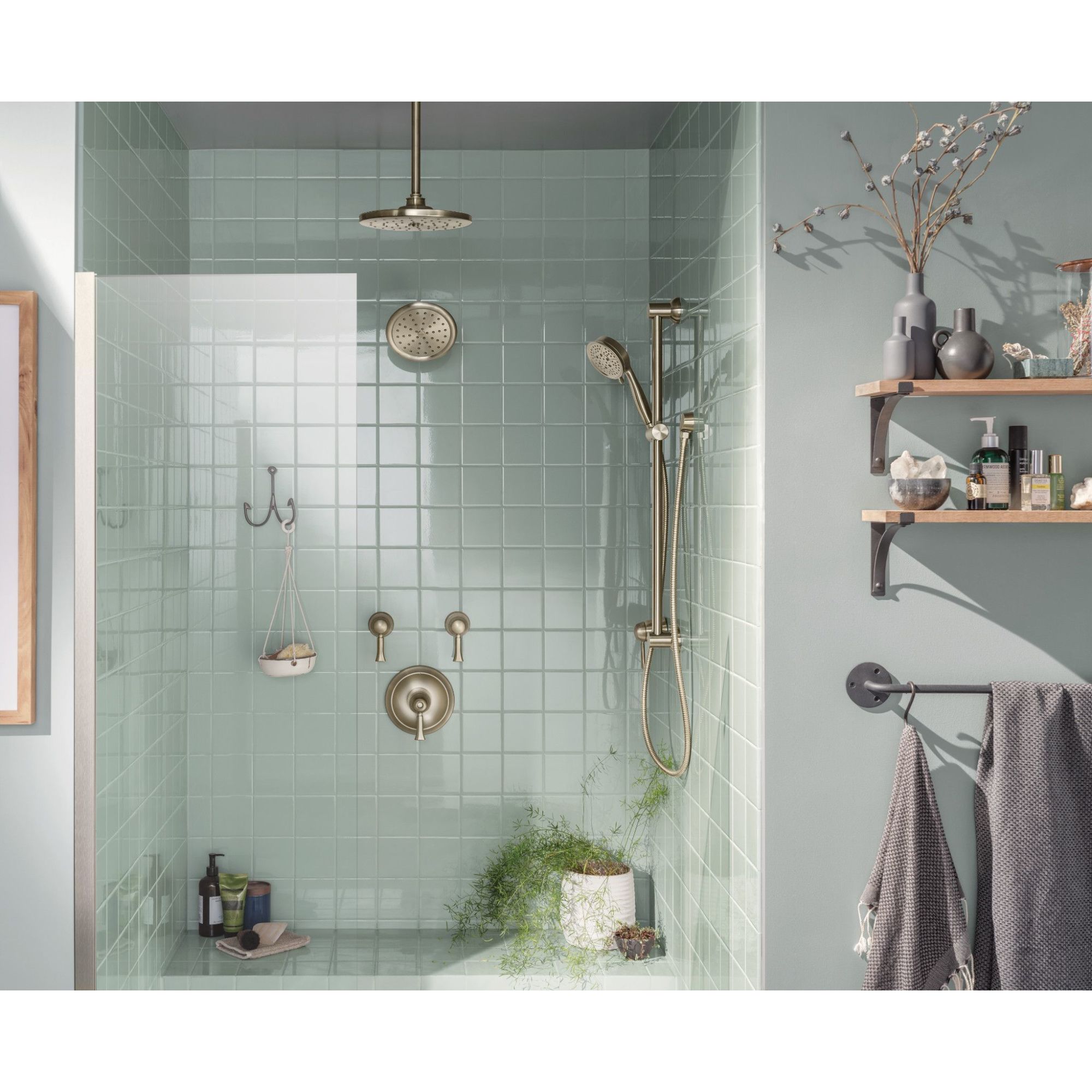 Standard Plumbing Supply Product Moen Brushed nickel eco performance handshower